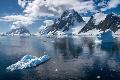 Antarctica. Landscape with mountain, icebergs and glacier. Photographic ...