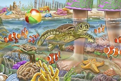 'Under the Sea' Giclee Print - Cathy Morrison Illustrates | Art.com