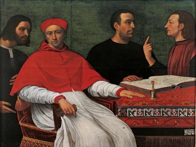 'Cesare Borgia & Niccolo Machiavelli talking to Cardinal Pedro Loys ...
