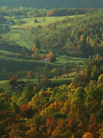 'Autumn, Blue Ridge Parkway, Virginia, USA' Photographic Print ...