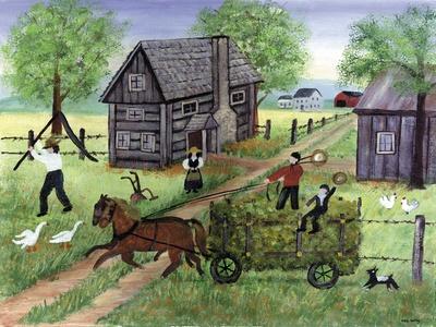 'Old Time Hayride' Giclee Print - Cheryl Bartley | Art.com