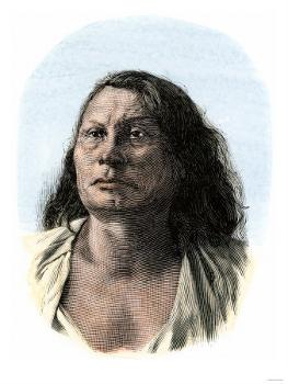 'Chief Gall, a Sioux Leader in the Battle of Little Big Horn' Giclee ...