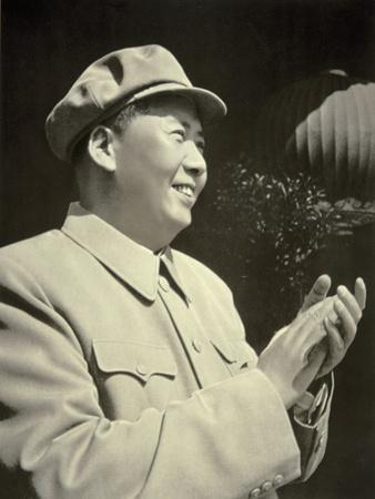 'Mao Zedong, 1958 (B/W Photo)' Giclee Print - Chinese Photographer ...