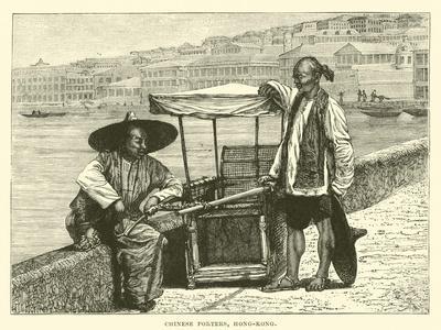Chinese Porters, Hong-Kong Giclee Print | Art.com