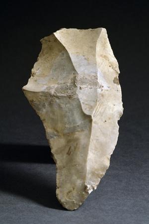 Chipped Hand Axe, Prehistoric Civilization, Paleolithic Period Giclee ...
