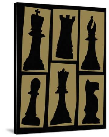 Naive Chess - Block Stretched Canvas Print - Chloe Watts | Art.com