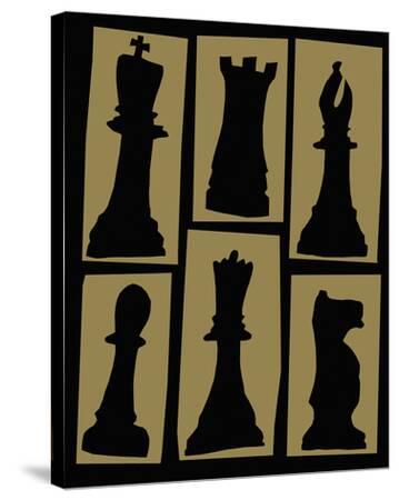 'Naive Chess - Block' Stretched Canvas Print - Chloe Watts | Art.com