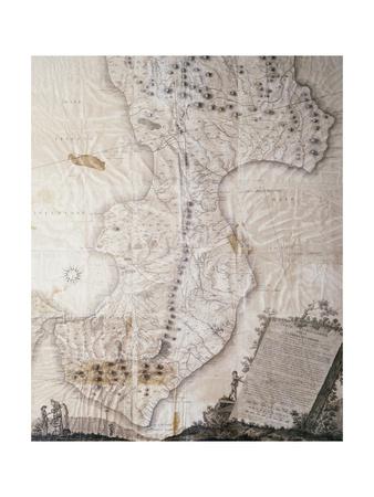 'Chorographic Map of Calabria Ulterior or Greek Calabria' Giclee Print ...