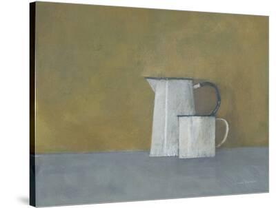 Enamel Jug and Cup Stretched Canvas Print - Chris Welsh | Art.com