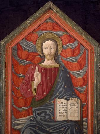 'Christ Blessing, Central Triptych Altarpiece, the Master of the ...