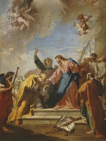 'Christ Giving Saint Peter the Keys to Heaven, C.1730-35' Giclee Print ...