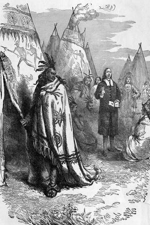 'Christian Missionary to Native Americans' Giclee Print | Art.com