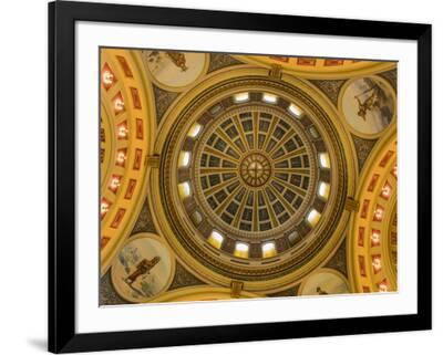 Looking up at the rotunda in the State Capitol Building in Helena ...