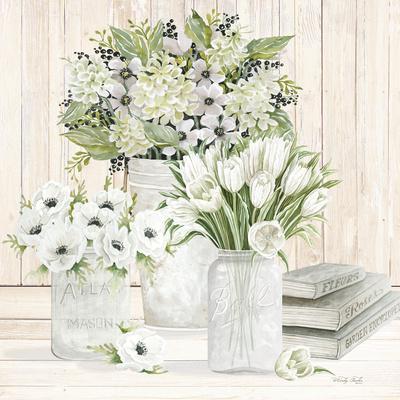 'Collection of White Flowers' Art Print - CIndy Jacobs | Art.com