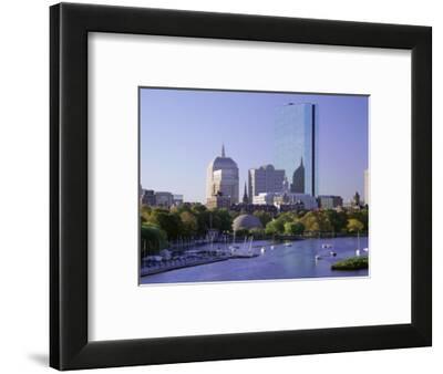 City Skyline in Early Morning, Boston, Massachusetts, New England, USA ...