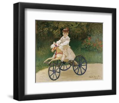 Jean Monet on his Hobby Horse, 1872 Framed Giclee Print - Claude Monet ...