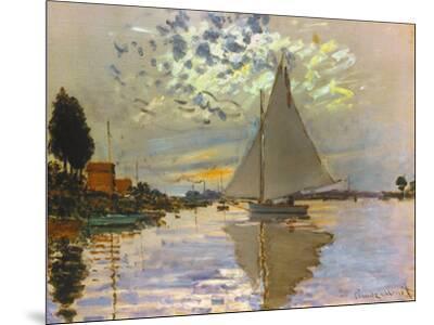 Monet: Sailboat Mounted Giclee Print - Claude Monet | Art.com