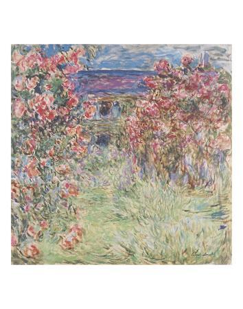 'The House Among the Roses, between 1917 and 1919' Art Print - Claude ...