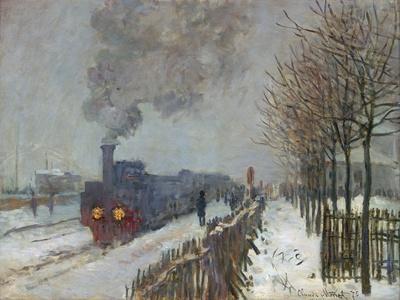 The Train in the Snow (Or: the Locomotive) 1875 Giclee Print - Claude ...