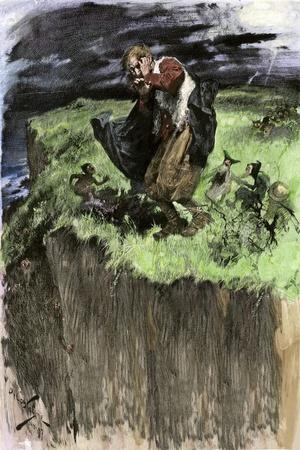 Cluricauns of Irish Folklore Leading a Traveler Astray Giclee Print ...