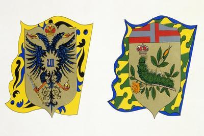 'Coats of Arms for Palio of Siena for Aquila' Giclee Print | Art.com