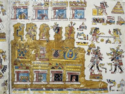 'Codex Depicting Construction of Temple, Mixtec Civilization' Giclee ...
