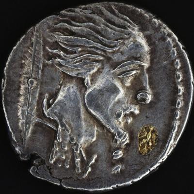 'Coin Bearing Portrait of Vercingetorix with Chain around His Neck ...
