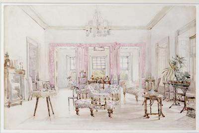 The Drawing Room of Queen's House, Barbados, circa 1880 Giclee Print ...