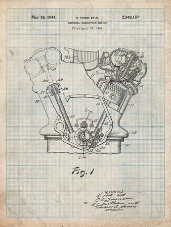 Ford Internal Combustion Engine Art Print - Cole Borders | Art.com