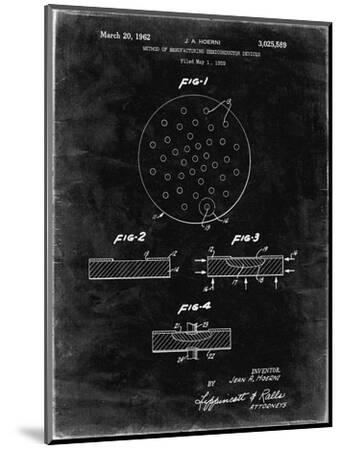 PP1113-Black Grunge Transistor Semiconductor Patent Poster Mounted ...