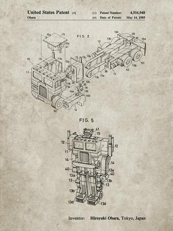 'PP179- Sandstone Optimus Prime Transformer Poster' Giclee Print - Cole ...
