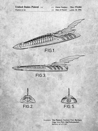 PP483-Slate Batman Forever Batboat Patent Poster Giclee Print - Cole ...