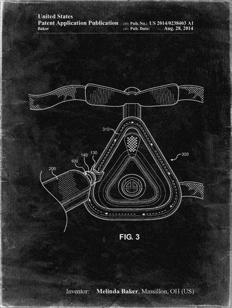 'PP775-Black Grunge CPAP Mask Patent Poster' Giclee Print - Cole ...