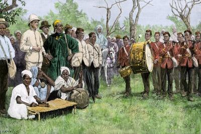 'Colonial Africa: British Administrator of the Gambia with a Tribe ...