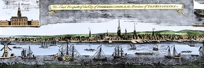 'Colonial Philadelphia's Skyline and Harbor, 1750s' Giclee Print | Art.com