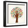 'Colorful Multi-Ethnic Tree' Art Print - cienpies | Art.com
