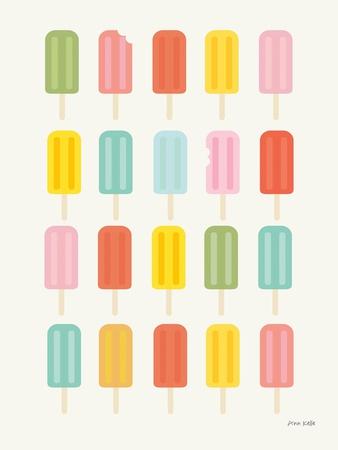 'Colorful Popsicles' Art Print - Ann Kelle | Art.com