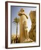 Colossus of Ramses Ii and a Favorite Daughter in Karnak Temple, Luxor ...