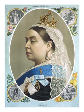 'Colour Portrait of Queen Victoria Produced for Her Golden Jubilee ...