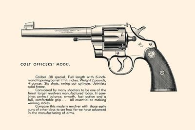 'Colt Officers' Model' Art Print | Art.com