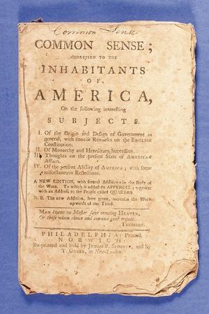 'Common Sense: Addressed to the Inhabitants of America', New Edition by ...
