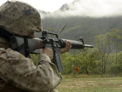 'Conducting Drills with the M16-A2 Service Rifle' Photographic Print ...