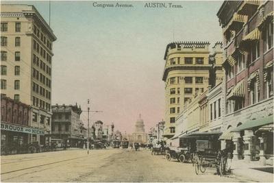 Congress Avenue, Austin, Texas Art Print | Art.com