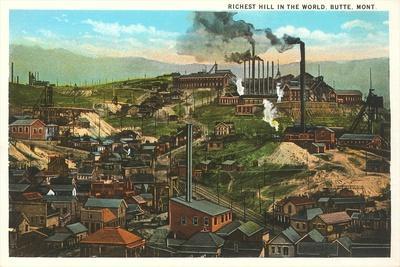 Copper Mines, Butte, Montana Art Print | Art.com