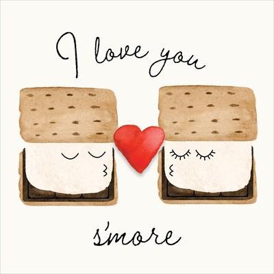 'I Love You Smore' Art Print - Corinne Rose Design | Art.com