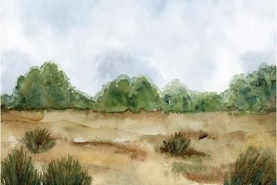 Landscape Greens Art Print - Corinne Rose Design | Art.com