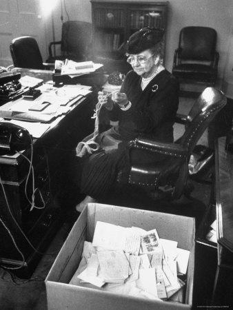 'FDR's Secretary of Labor Frances Perkins, Packing Up Souvenirs ...