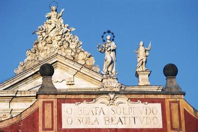 'Cornice with Statues Atop Pisa Charterhouse' Giclee Print | Art.com