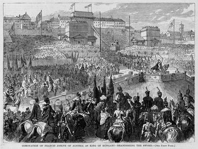 Coronation of Francis Joseph of Austria as King of Hungary ...