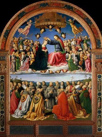Coronation of the Virgin with Angels and Saints Giclee Print | Art.com